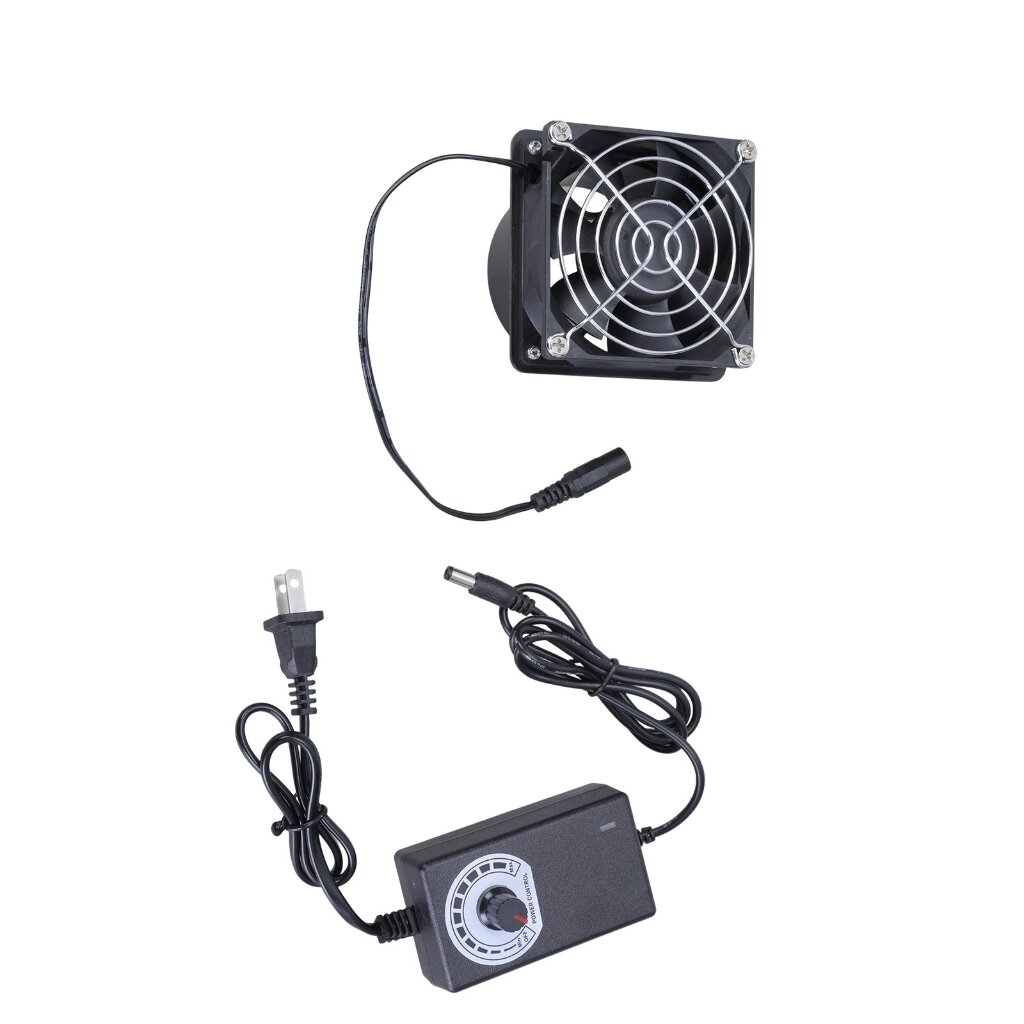 Высокоскоростной Вытяжной Вентилятор 80 мм DC12V со Штекерным Двойным Шарикоподшипником для Сварки DIY и Корпусов 3D-принтеров Craft Projects