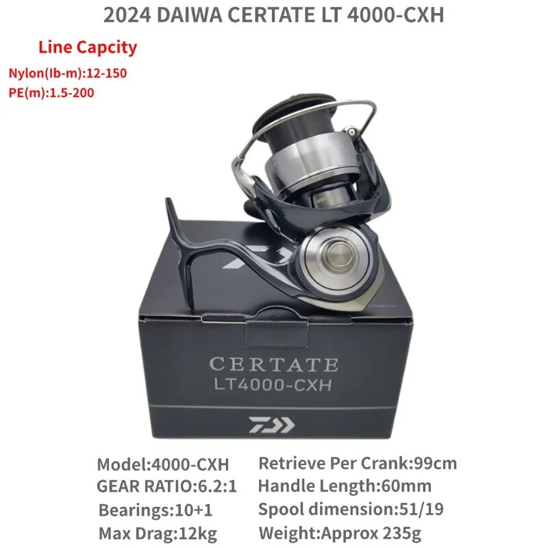 DAIWA CERTATE LT Спиннинговые катушки 4000-CXH