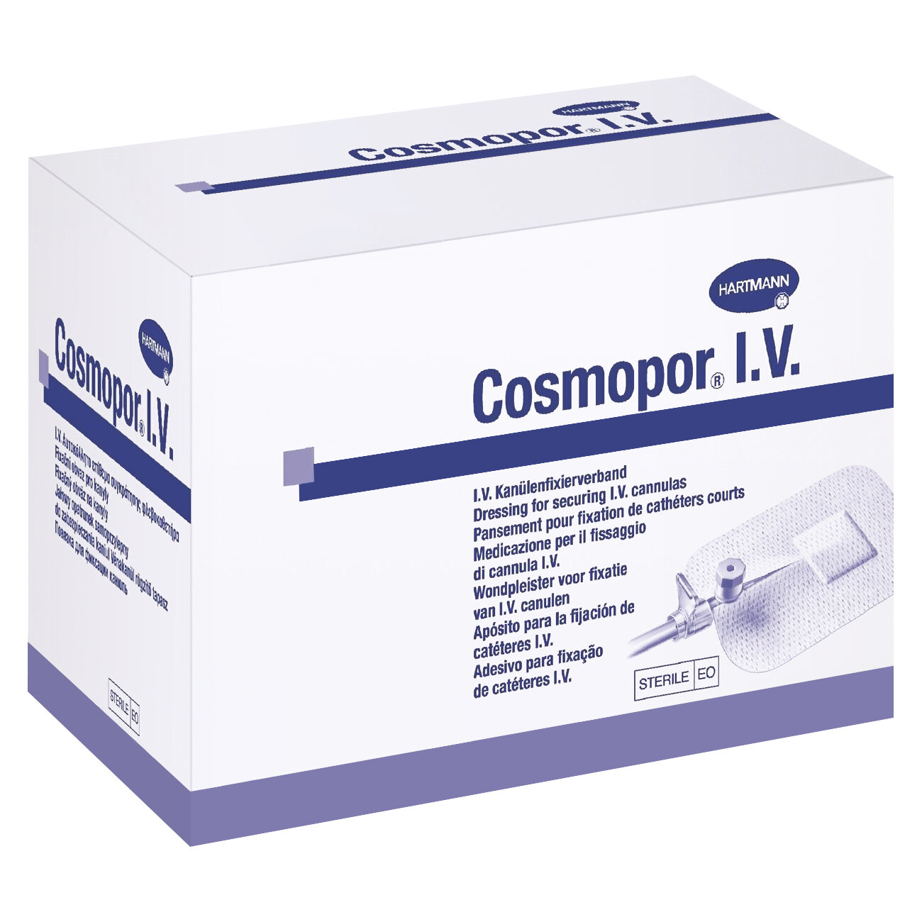 Пластырь для фиксации катетеров 6х8 см Paul Hartmann Cosmopor, 50 шт