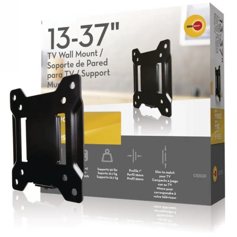 Кронштейн настенный для телевизора OmniMount OS50F Black, черный