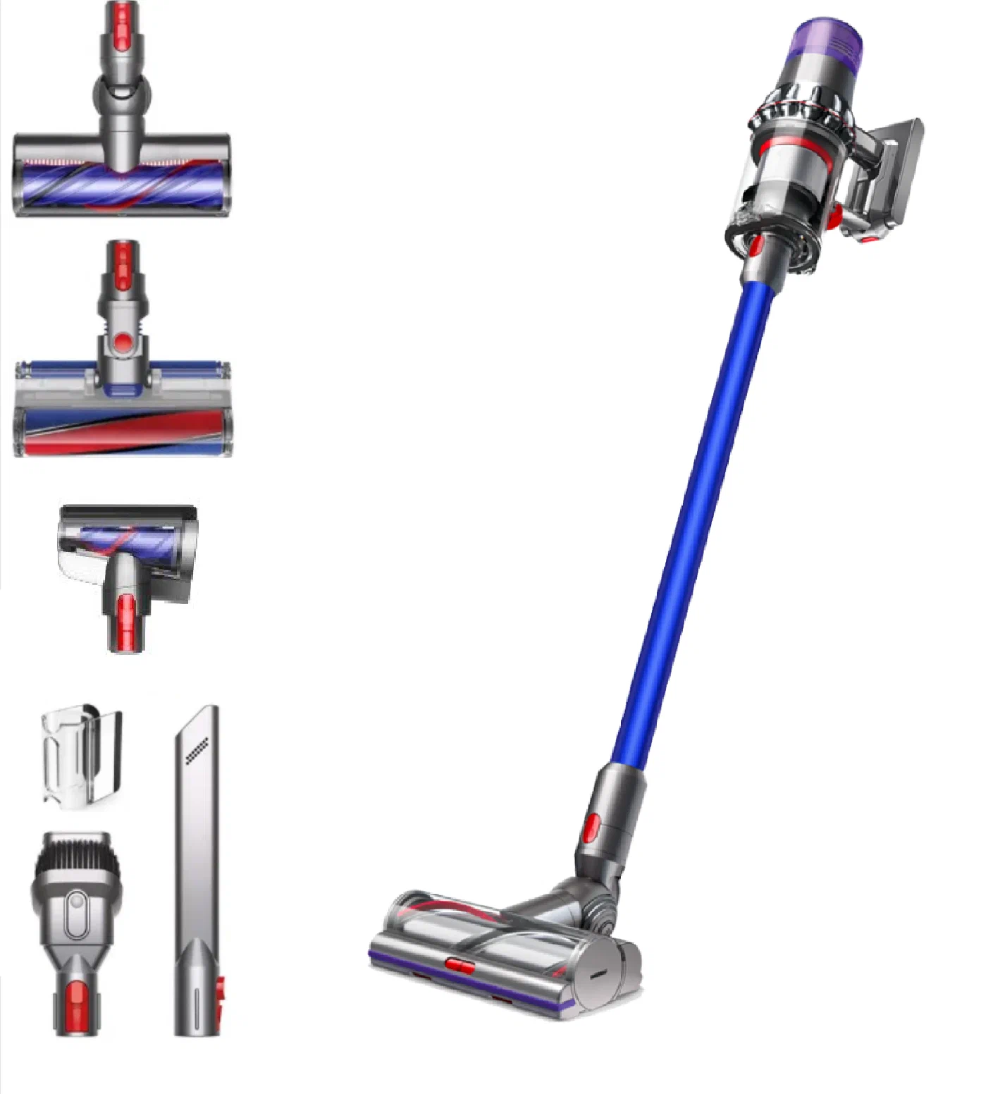 Вертикальный пылесос Dyson V11 446976-01 EU, Nickel/Blue