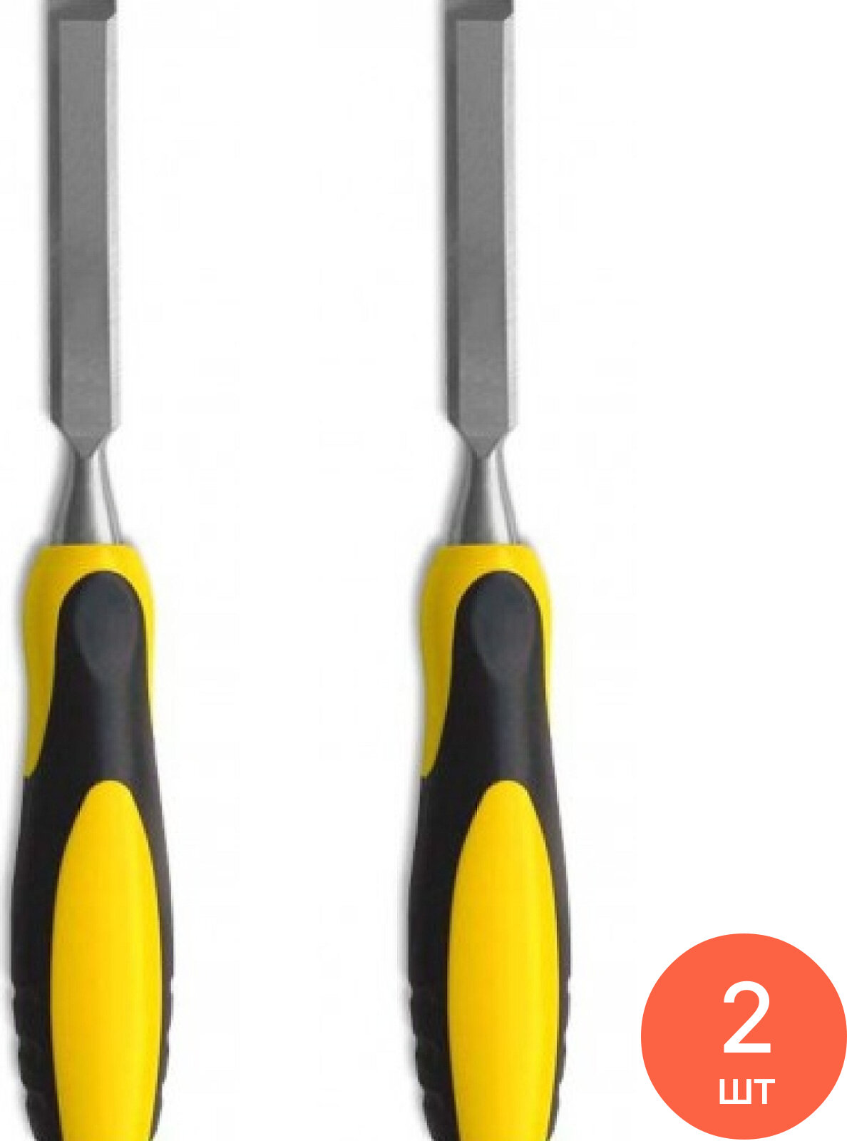 Стамеска 888 долото, из легированной стали и пластика, цвет желтый, ширина 14мм / инструменты (комплект из 2 шт)