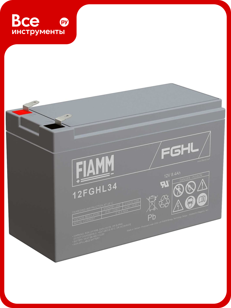 Аккумуляторная батарея 12 В, 8,4 Ач FIAMM 12FGHL34