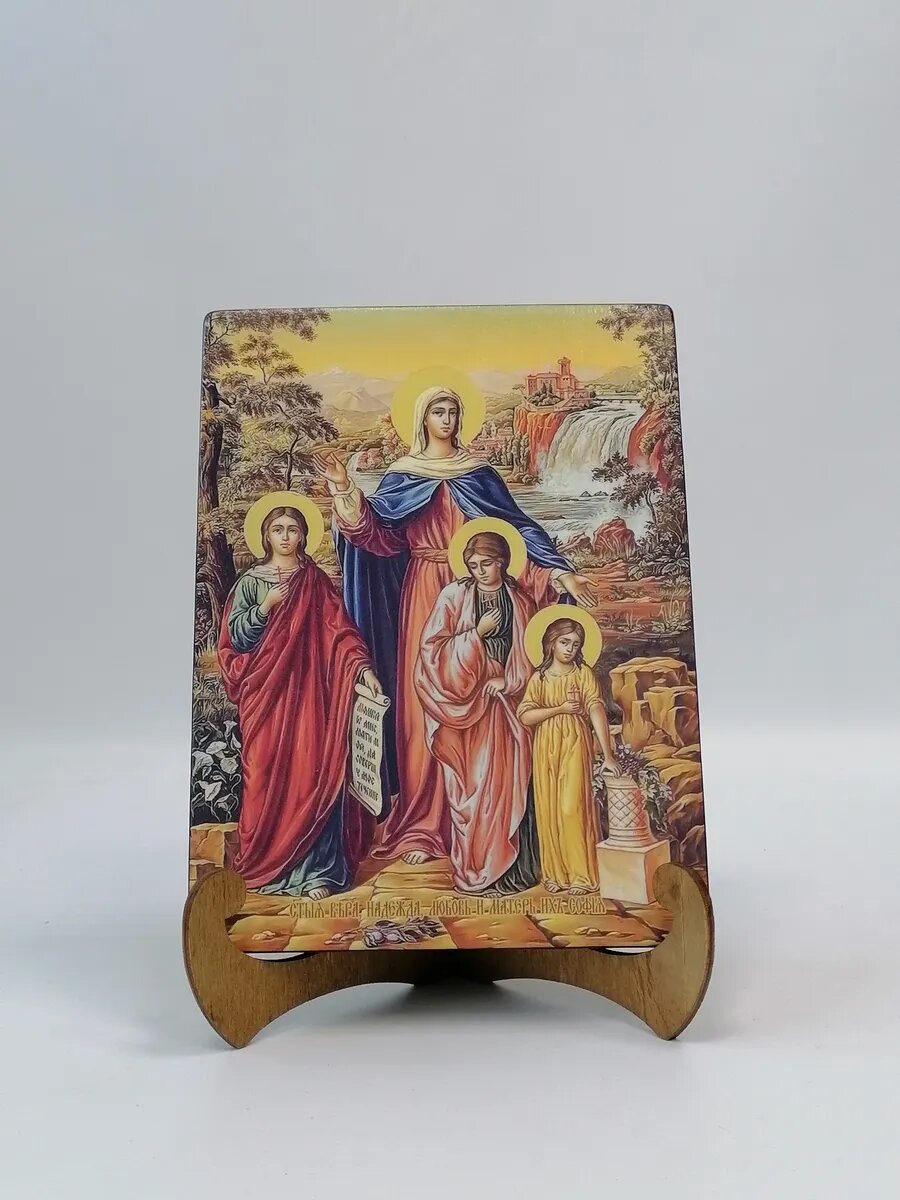 Вера, Надежда, Любовь и София, 15x20x1,8 см, арт И8924