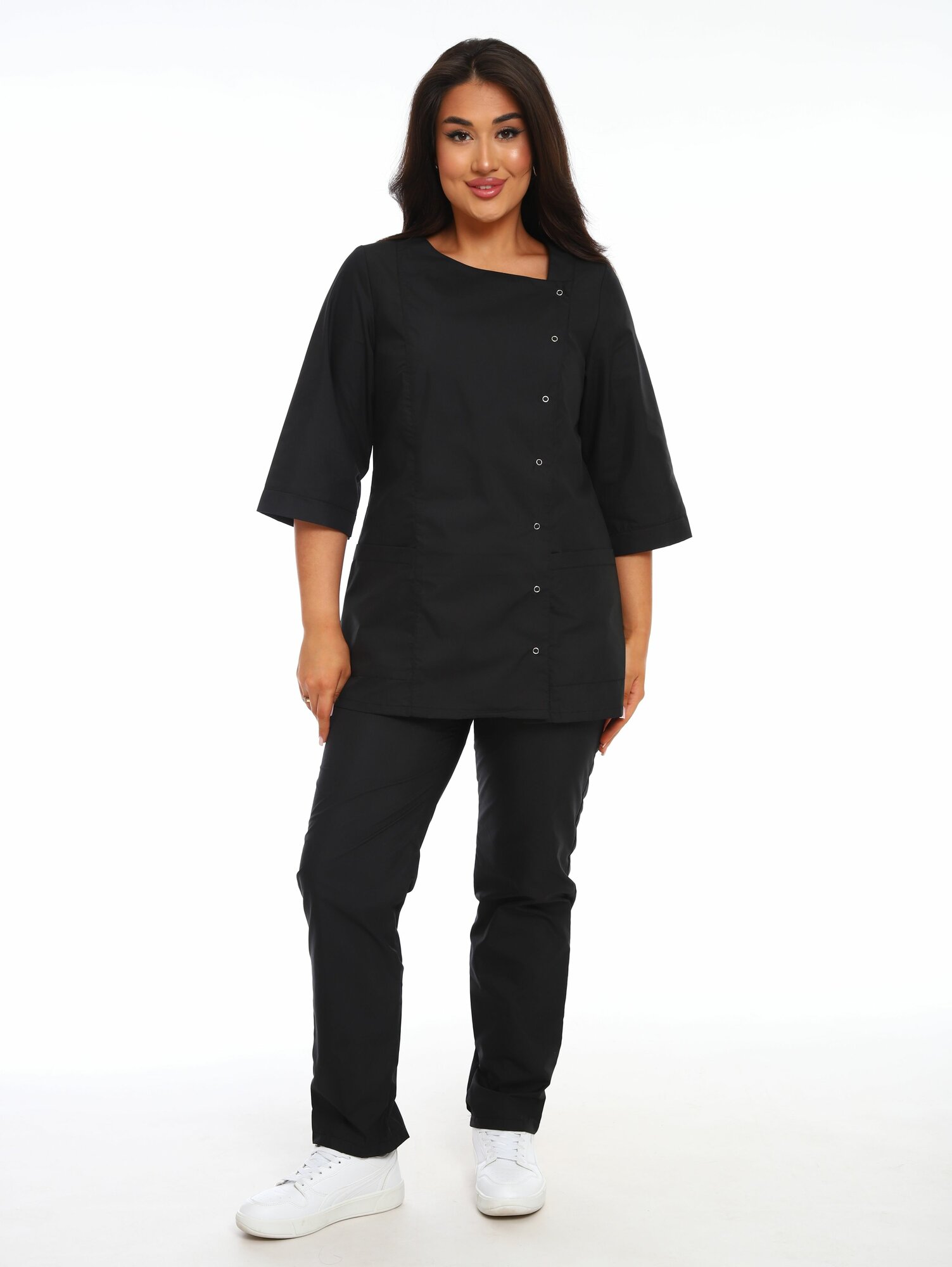 Костюм медицинский "Спец Проект", женский, черный, 54 размер