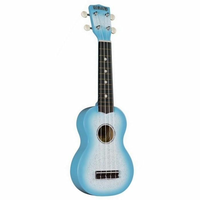 Hamano U-35lb Light Blue укулеле сопрано, клен, гриф махогани, чехол, голубой берст с блестками