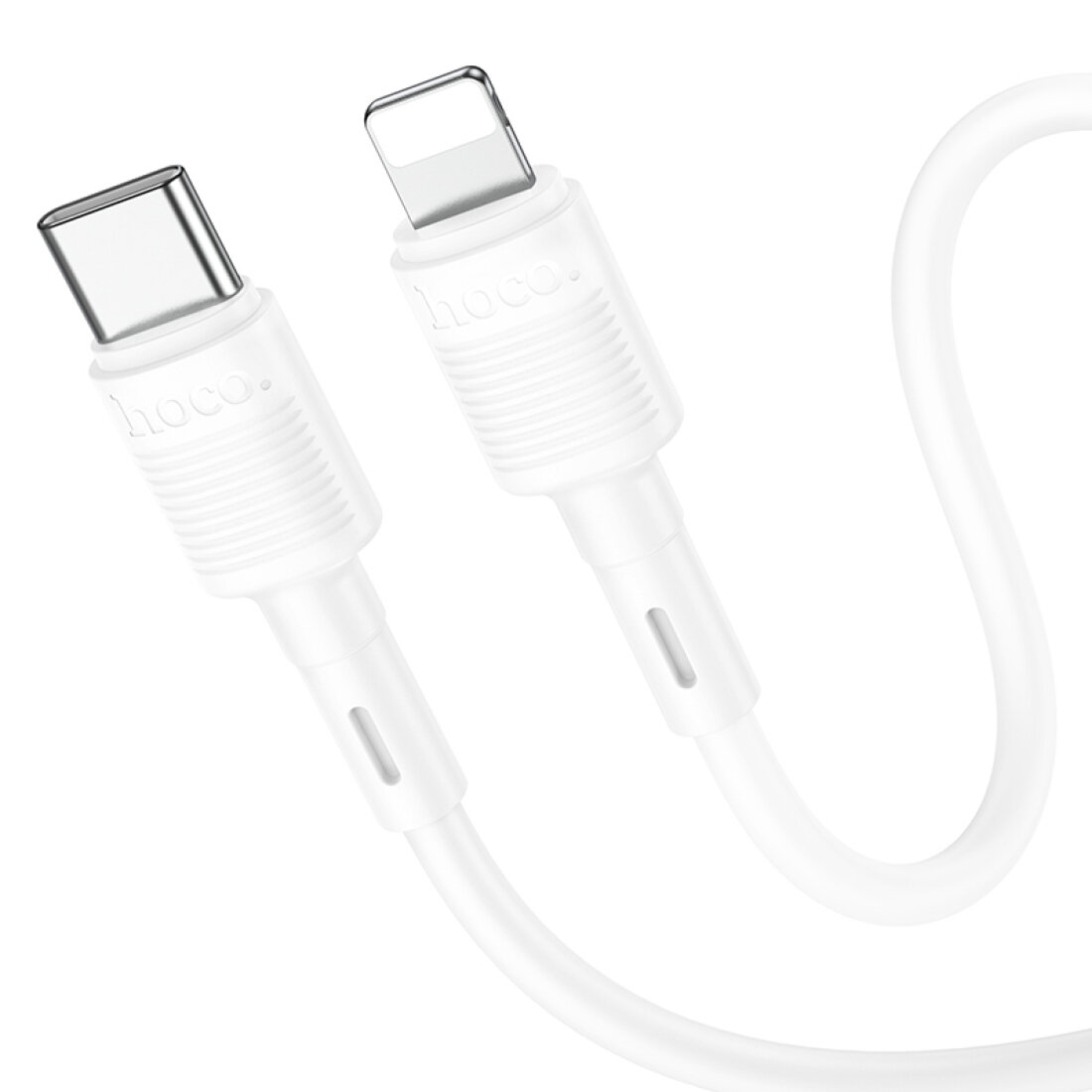 Кабель Lightning to Type-C (PD), HOCO, X83, 1м, белый