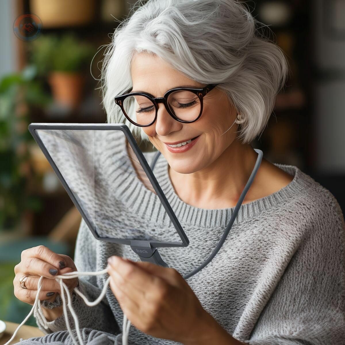 Лупа с гибкой шеей для чтения и работы увеличительное стекло Френеля для удобного использования дома и на работе