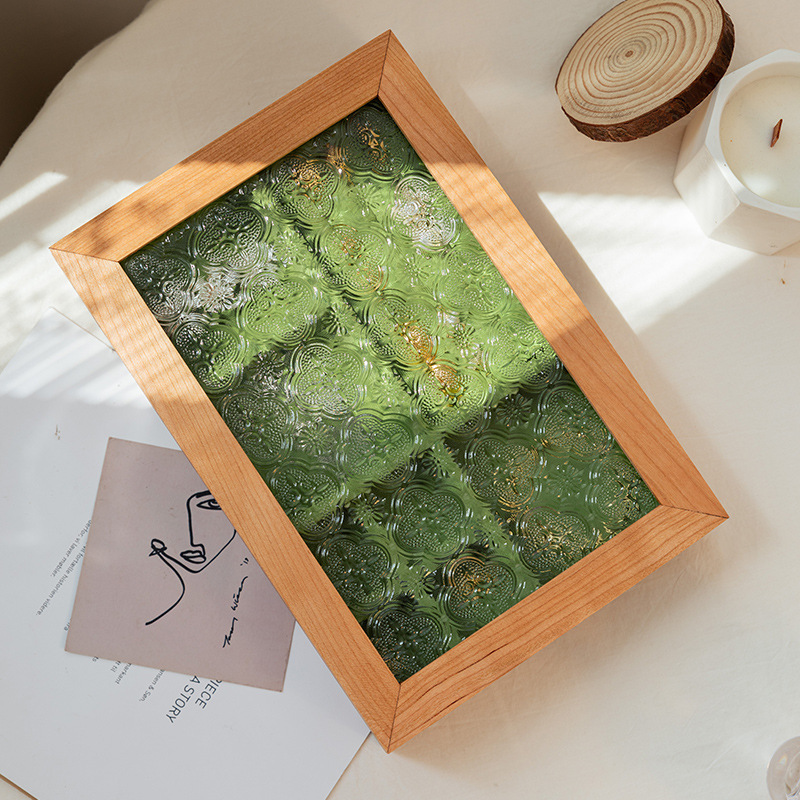 Шкатулка-сундук "Anderlen", дерево, зеленая, бежевая, светло-коричневая, белая