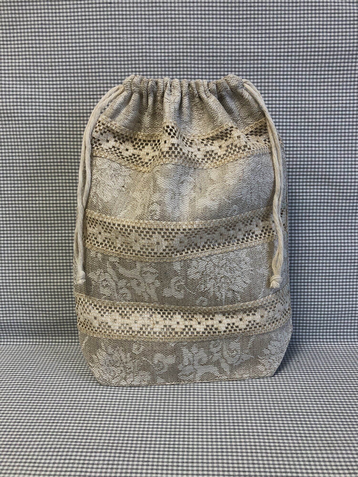 Мешочек полульняной, 32х24х5см, -м8, тканевой, для хранения и упаковки