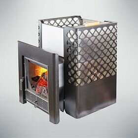 Печь банная Грация 12+бак 45л+топка Сказка мини (Варвара)