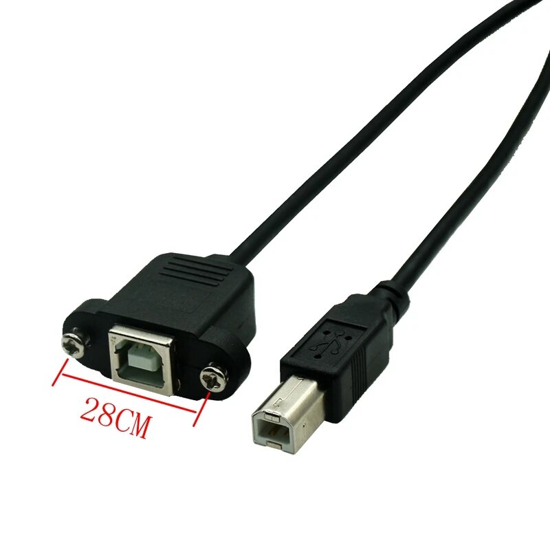 UXG USB 2.0 кабель-переходник папа-мама для принтера 30/50/100 см 0,3 м, Hole distance 28CM