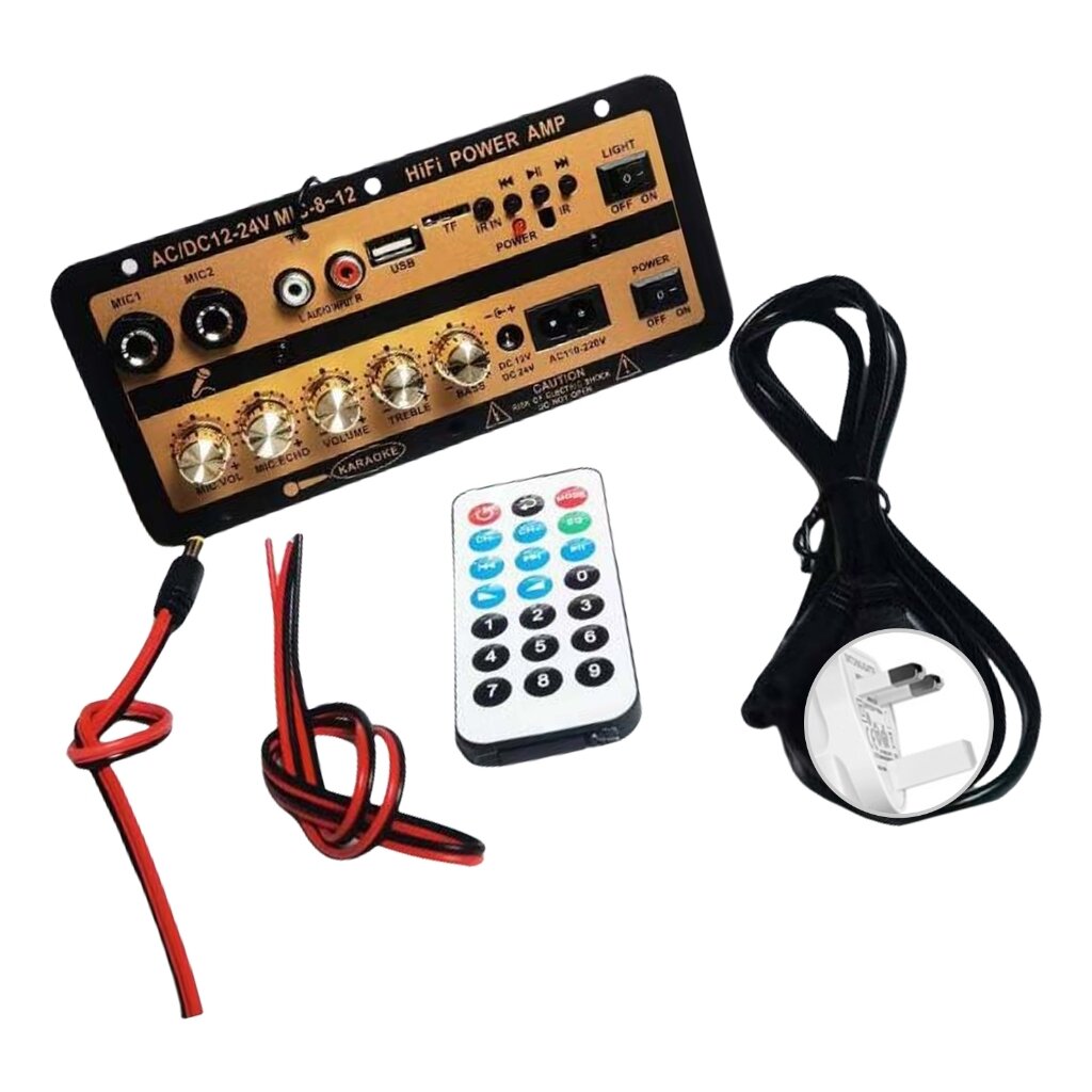 Мощный модуль усилителя с двойным питанием, поддержкой Bluetooth 4.2, передача звука для дома и автомобиля