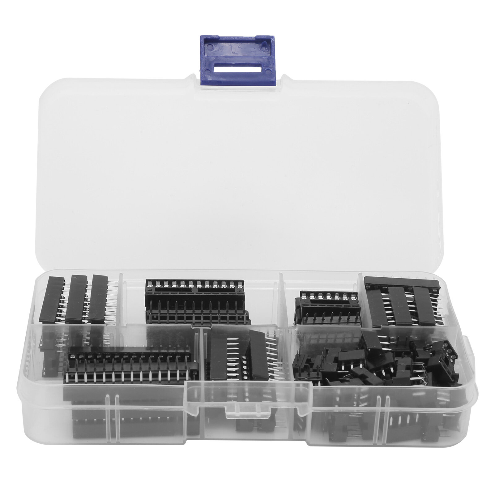 Набор из 66 микросхем с плоскими выводами DIP для интегральных схем, набор компонентов 2,54 мм