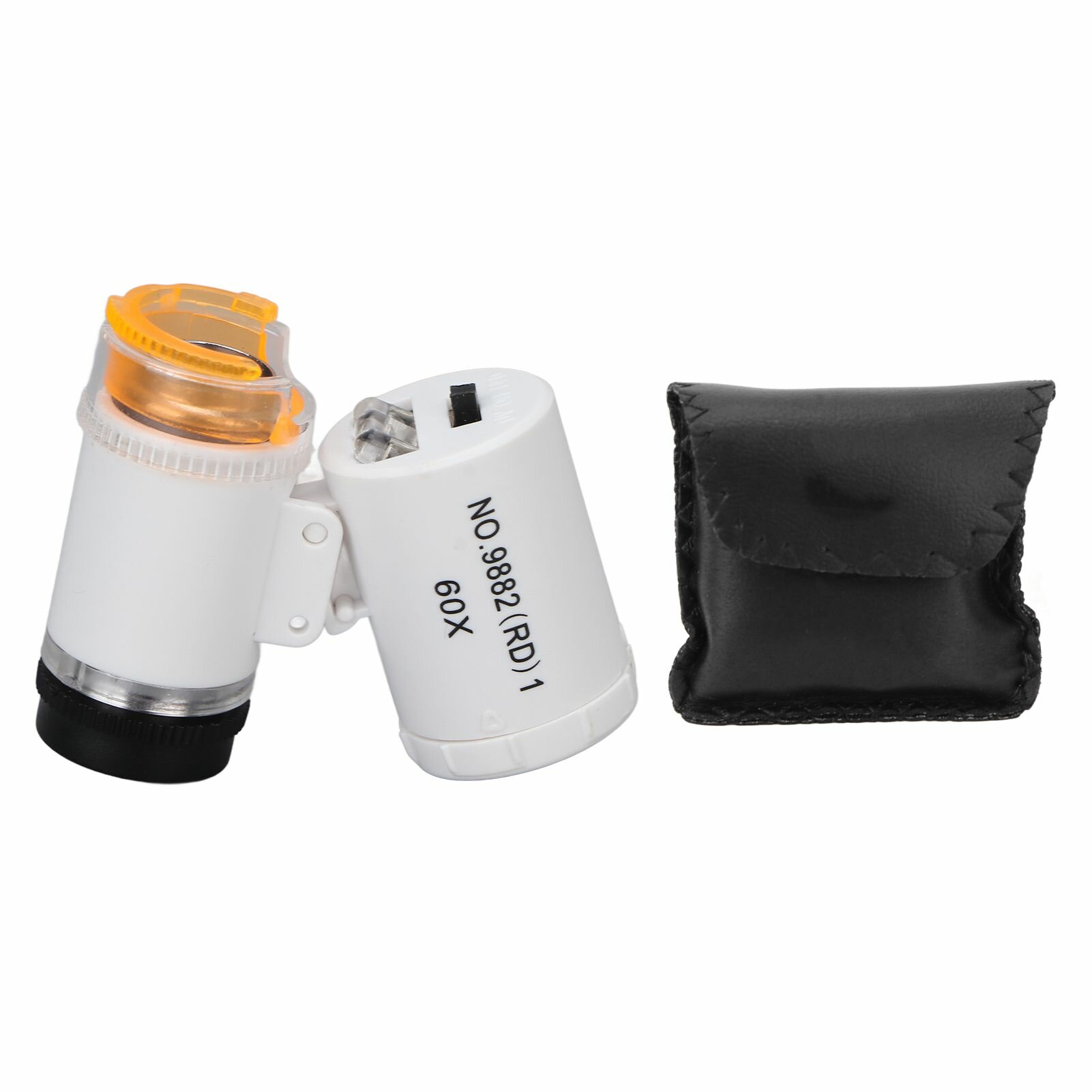 Карманный микроскоп с мини-увеличением 60X и светодиодной подсветкой, портативный детектор денежной лупы для ювелирных изделий для осмотра крупным планом