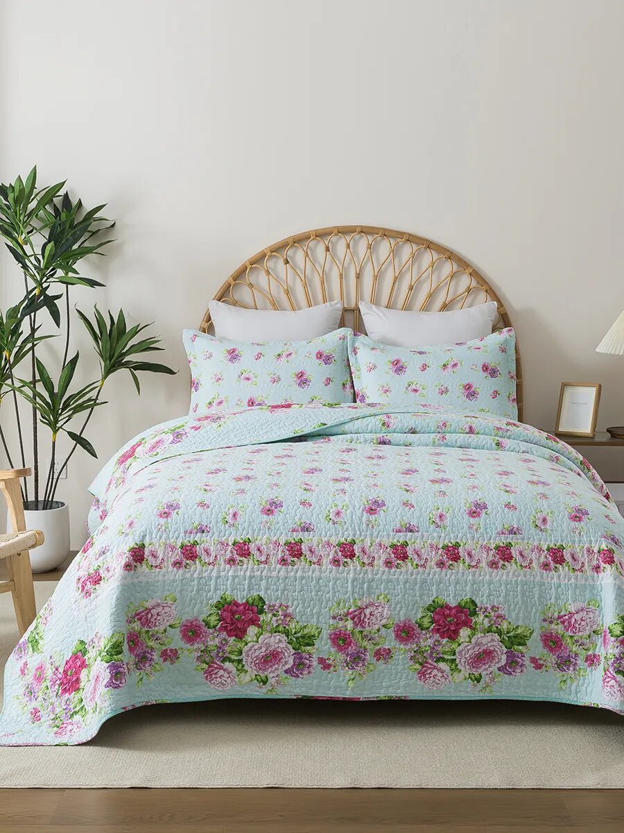 Покрывало 230х250 Patchwork наволочки 50х70 хлопок