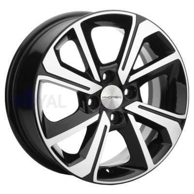 Литой колесный диск Khomen Wheels KHW1501 (Lada Granta) 6x15/4x98 ET36 D58,6 Black-FP