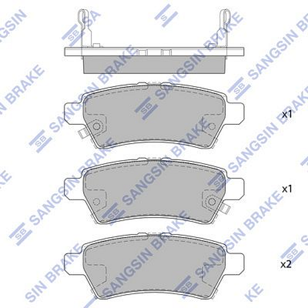 HI-Q SP1477 (44060EA000 / 44060EA000 / 44060EA090) колодки дисковые з.\ Nissan (Ниссан) Pathfinder (Патфайндер) 2.5d