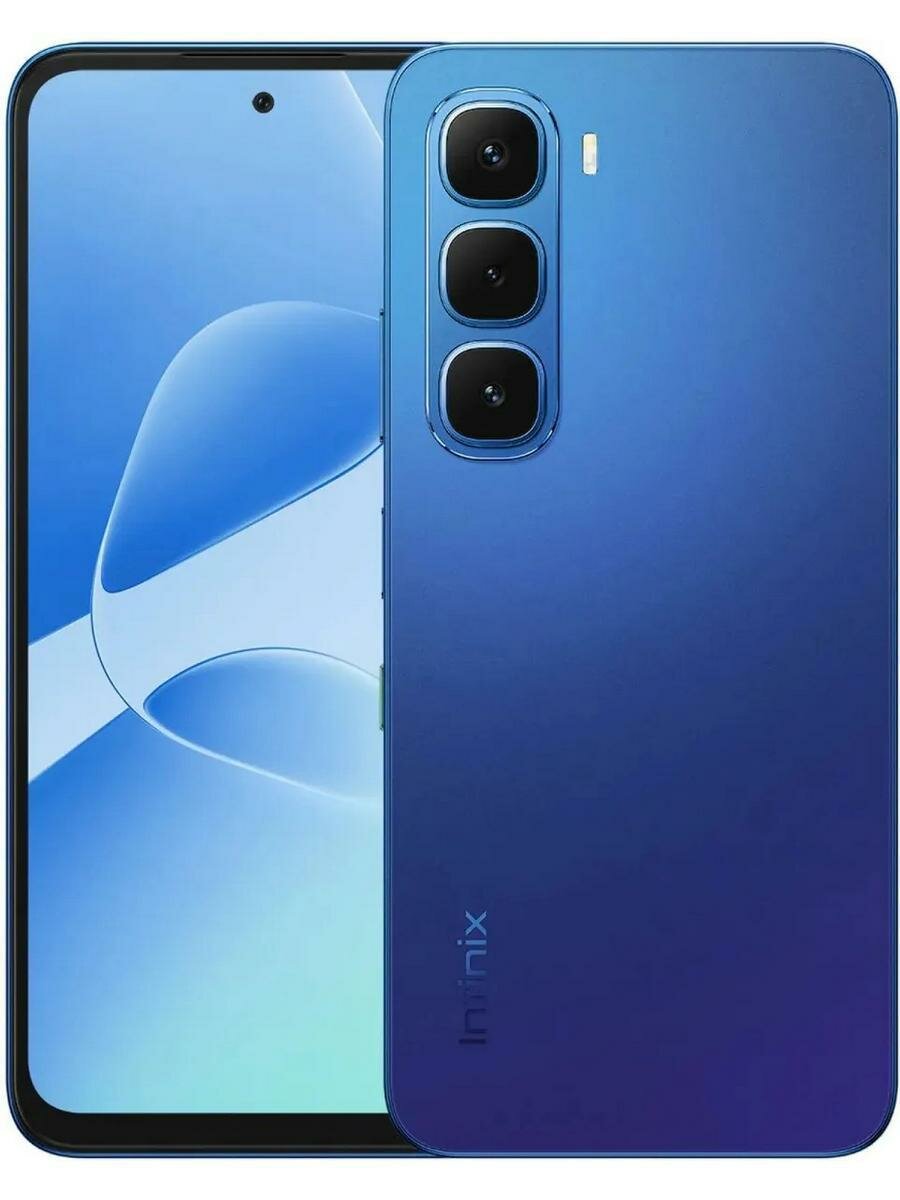 Смартфон Infinix HOT 60i 8/256 Гб Голубой 2 sim 6.7″ IPS, 120Hz 2G, 3G, 4G 5160 mAh (RU)