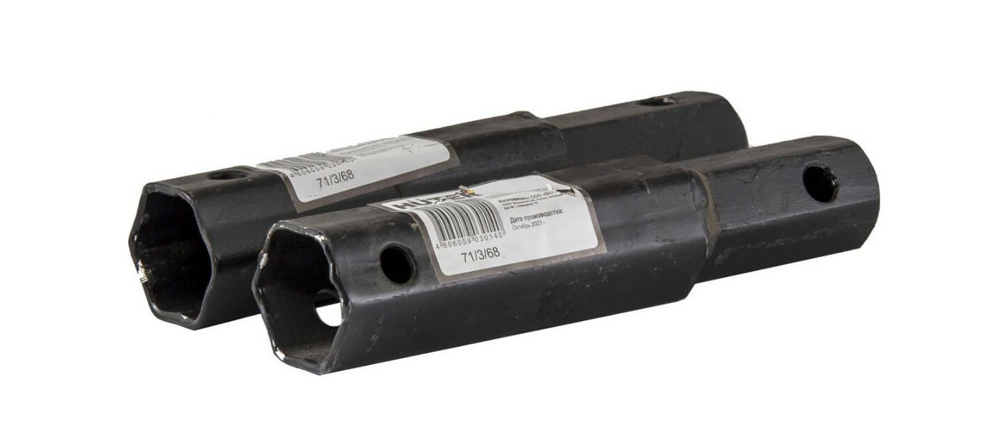 Удлинители колёсной оси для МК-9500, МК-11000, МК-13000, МК-15000 (шестигранник d 32*32*185), 2 шт