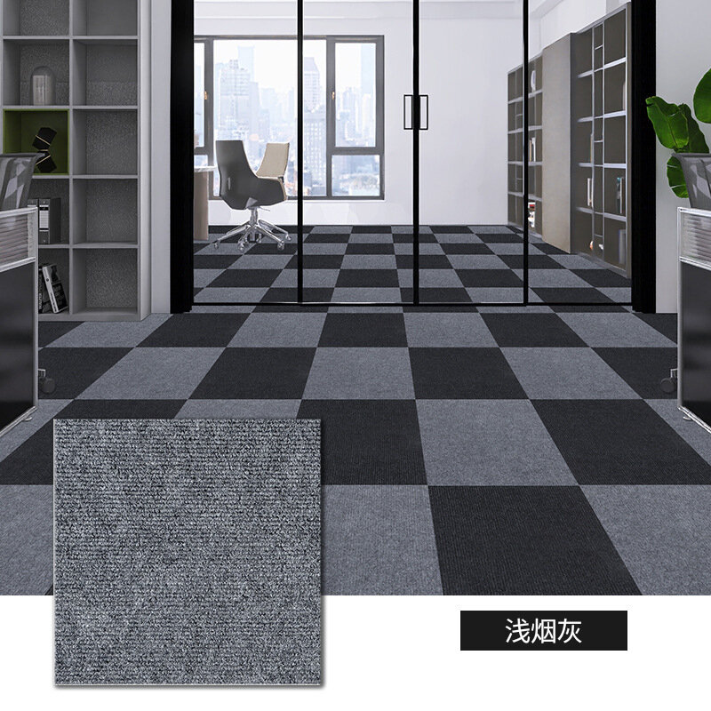 Квадратный ковер, пэчворк, самоклеящаяся основа, 60x60 см, Светло-дымчатый серый