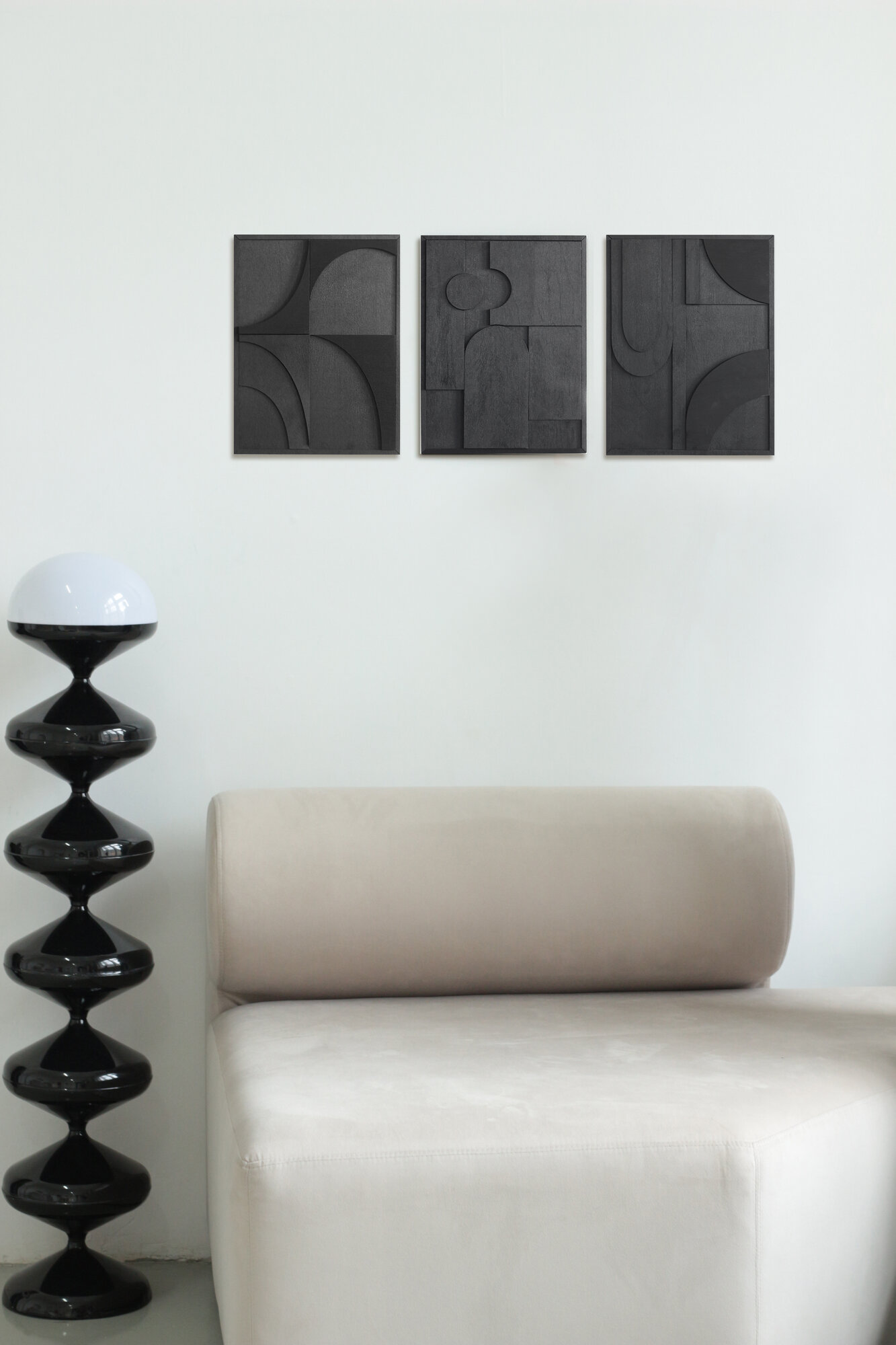 Настенный декор Триптих Геометрия