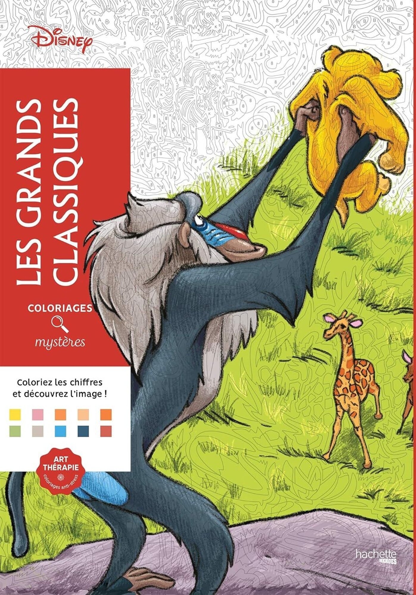 Раскраска по номерам Coloriages mysteres Disney - Les Grands classiques, 128стр. - 2013236662