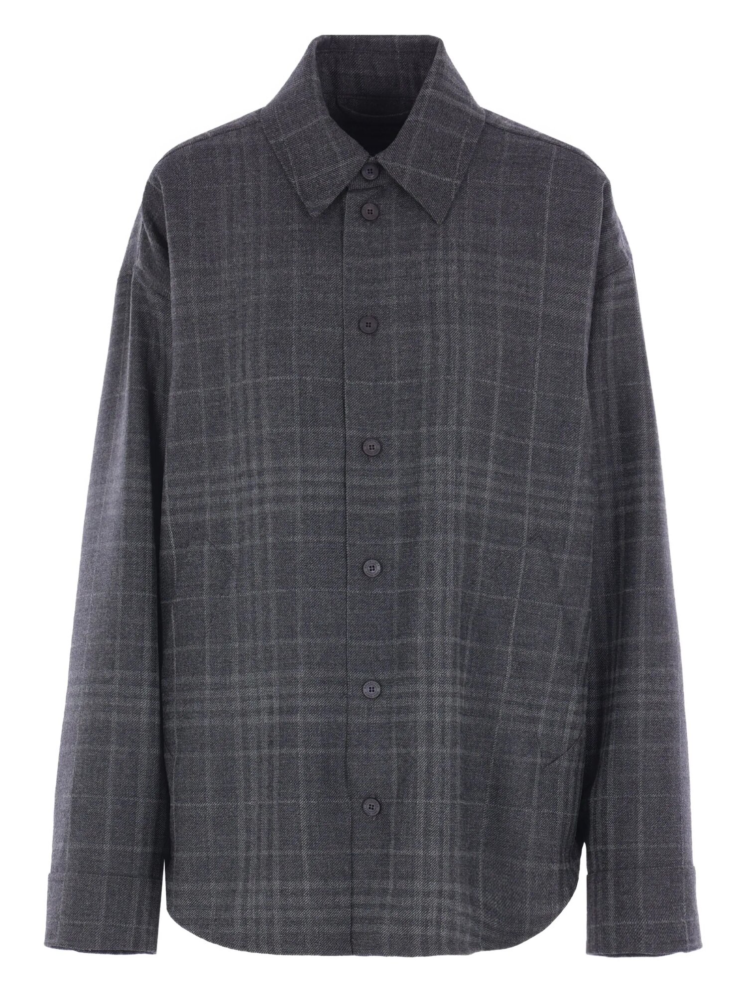 Рубашка Checked wool shirt