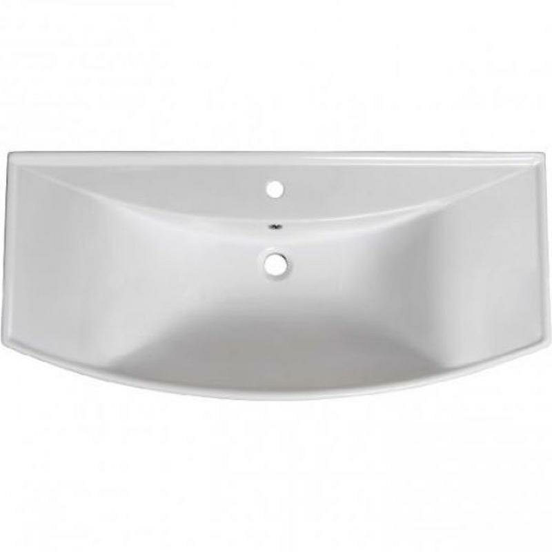 Раковина Runo Kirovit Стиль 75 УТ000001575 Белая, стильный дизайн