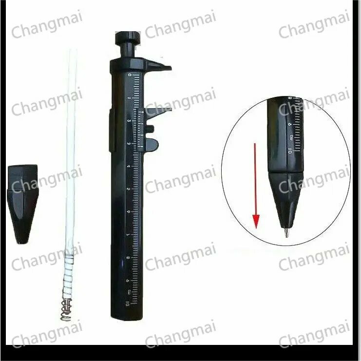 Многофункциональная гелевая ручка 1,0 мм штангенциркуль роликовый шариковый канцелярский шариковые ручки синего цвета