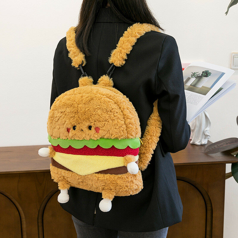 Рюкзак детский плюшевый панда с мультяшным дизайном животного для школы и путешествий гарнир рюкзак