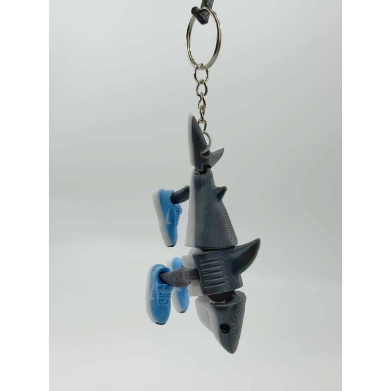 Shan hai jing 3d printed assembly model kit abstract art stress relief collectible for adults shark pendant