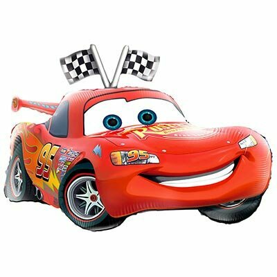 Воздушный шар фольгированный весёлая затея Машина тачка с улыбкой, красный, 27"