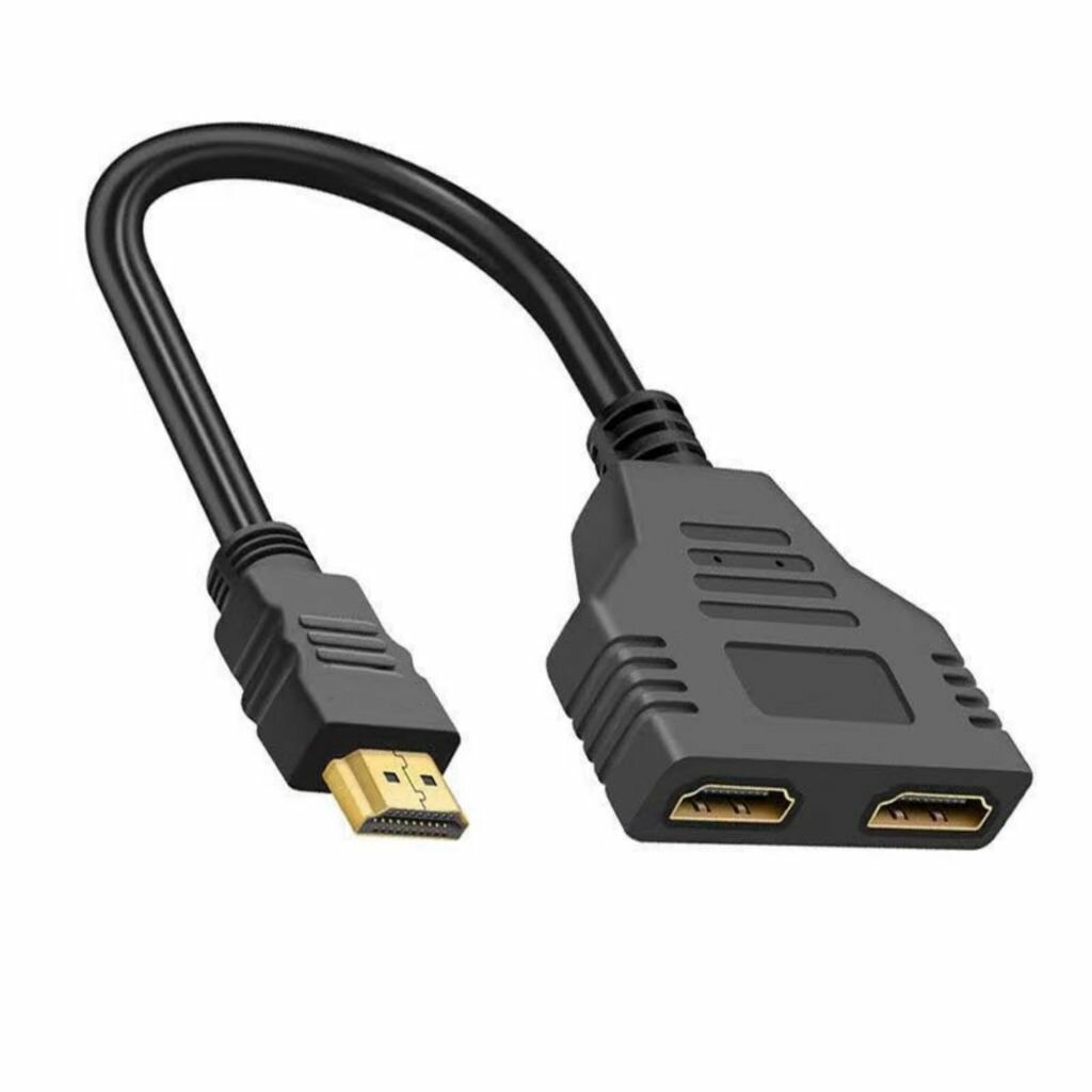 HDMI кабель-адаптер "один в двух" для компьютера и телевизора splitter