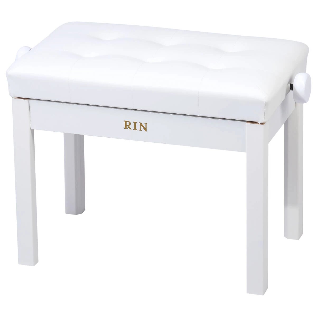 LB-21WHG Банкетка, белая, искусственная кожа, Rin