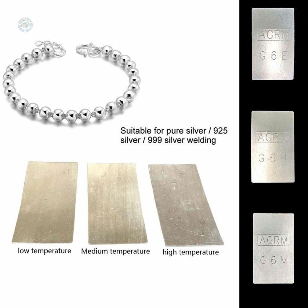 Серебряная паяльная пластина для ювелирных работ, лист для пайки стерлингового серебра, низкотемпературный припой для сварки украшений, штамповки и обработки металла