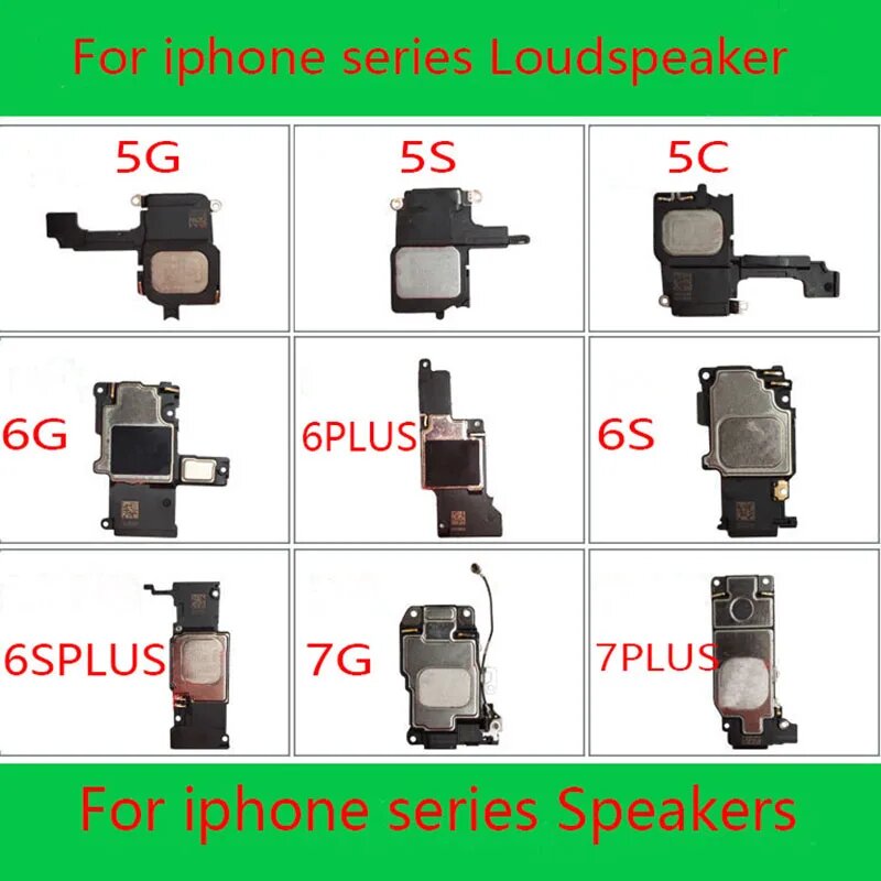 Нижний громкоговоритель для iPhone 6 6s 7 8 Plus 5S 5 4S Звуковой звонок Громкий динамик Гибкий кабель для iPhone X Xs Max XR Запчасти для ремонта