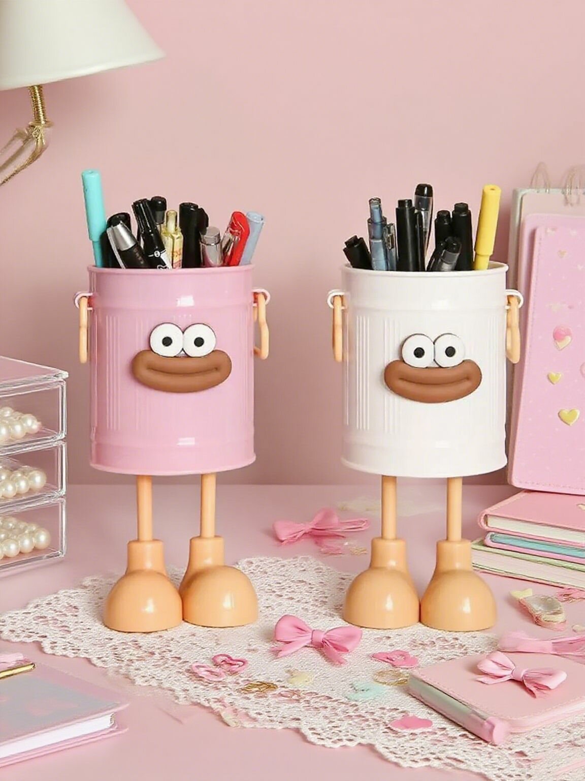 Веселые подставки для ручек, 6 ярких держателей канцелярии, Забавный органайзер для стола, Для школы, офиса и дома, Подставка для карандашей и ручек