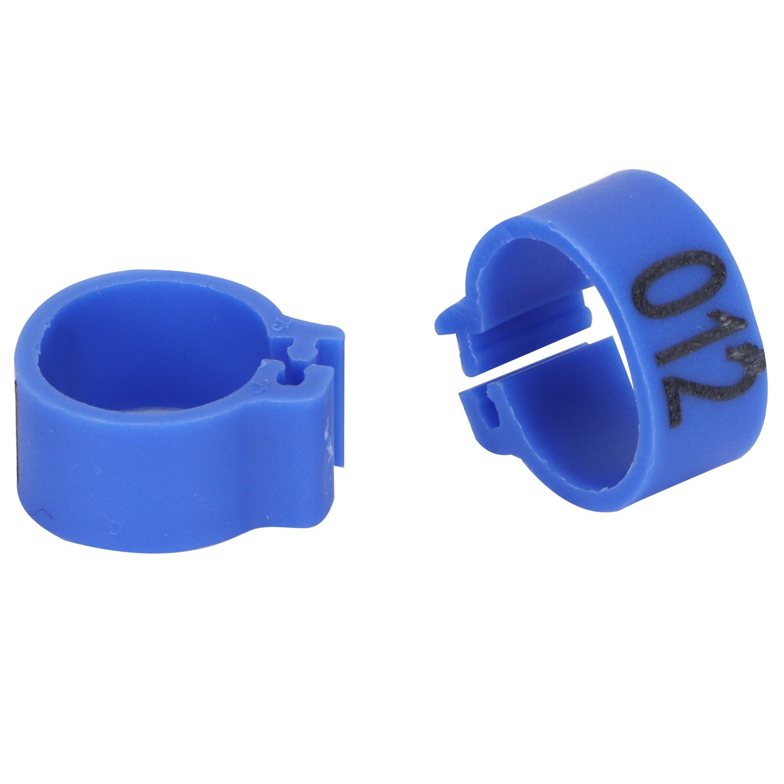 100 шт, кольца для лап птиц, ленты 10 мм, 001-100, пронумерованные голуби, зажим для идентификации птицы, поставка синего цвета