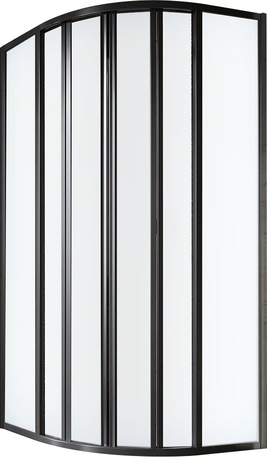 Душевой уголок Ravak Supernova SKKP6-90 195 без поддона, стеклянный, черный, 90x90, с матовым стеклом, раздвижной