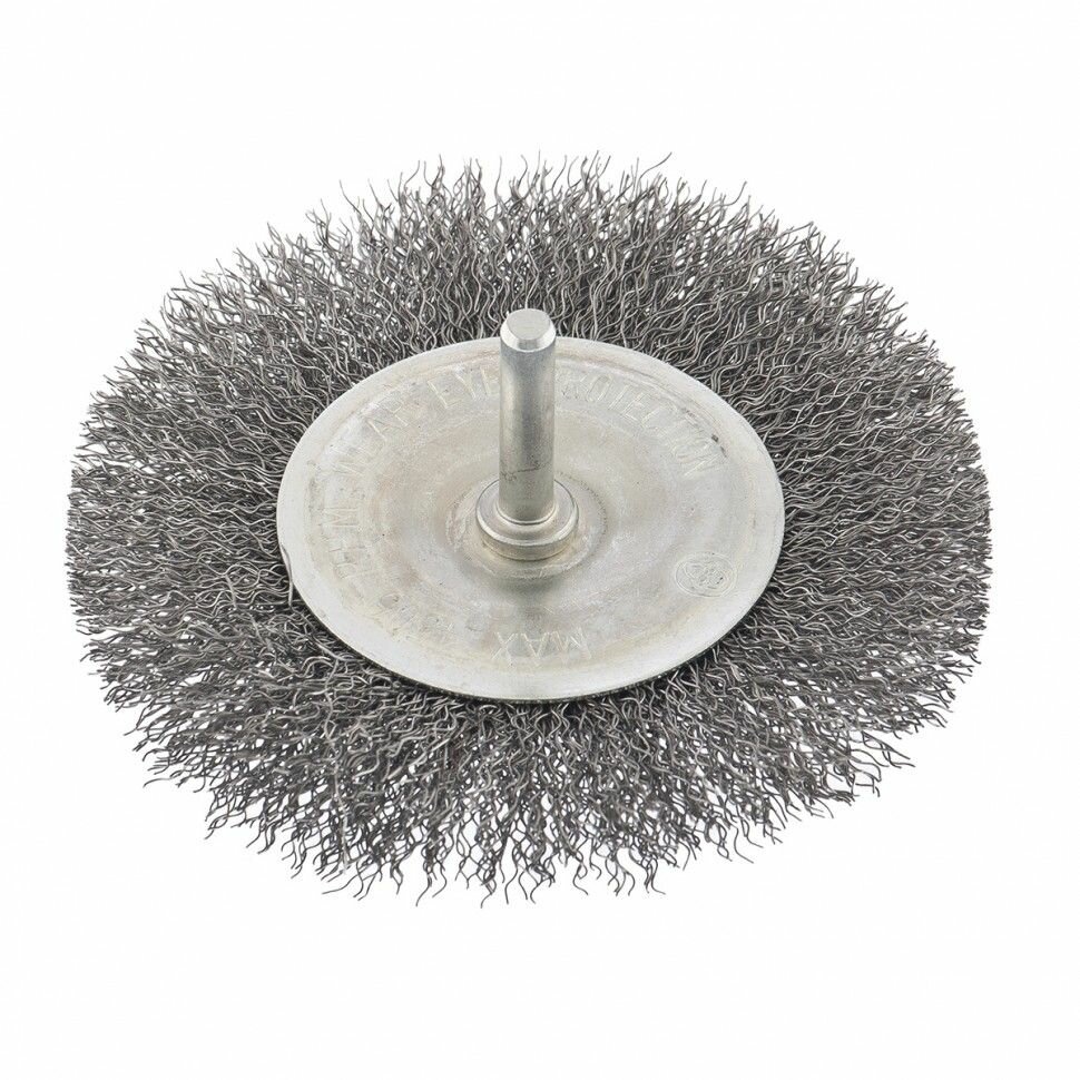 Корщетка для дрели 100мм диск (СИБРТЕХ) /гофр. проволка арт. 744507/