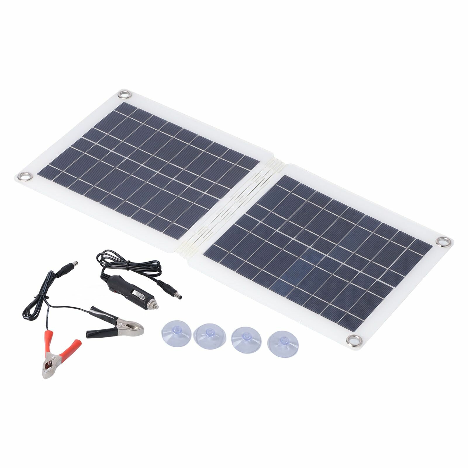 Поликристаллическая солнечная панель Двойной USB Fodable Solar Car Зарядное устройство для Mobilephone mp3 Mp4 Car 18 В 10 Вт