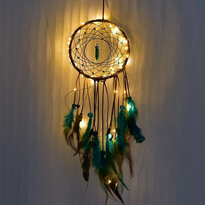 Ловец снов большой с подсветкой Ловец снов, украшения для дома