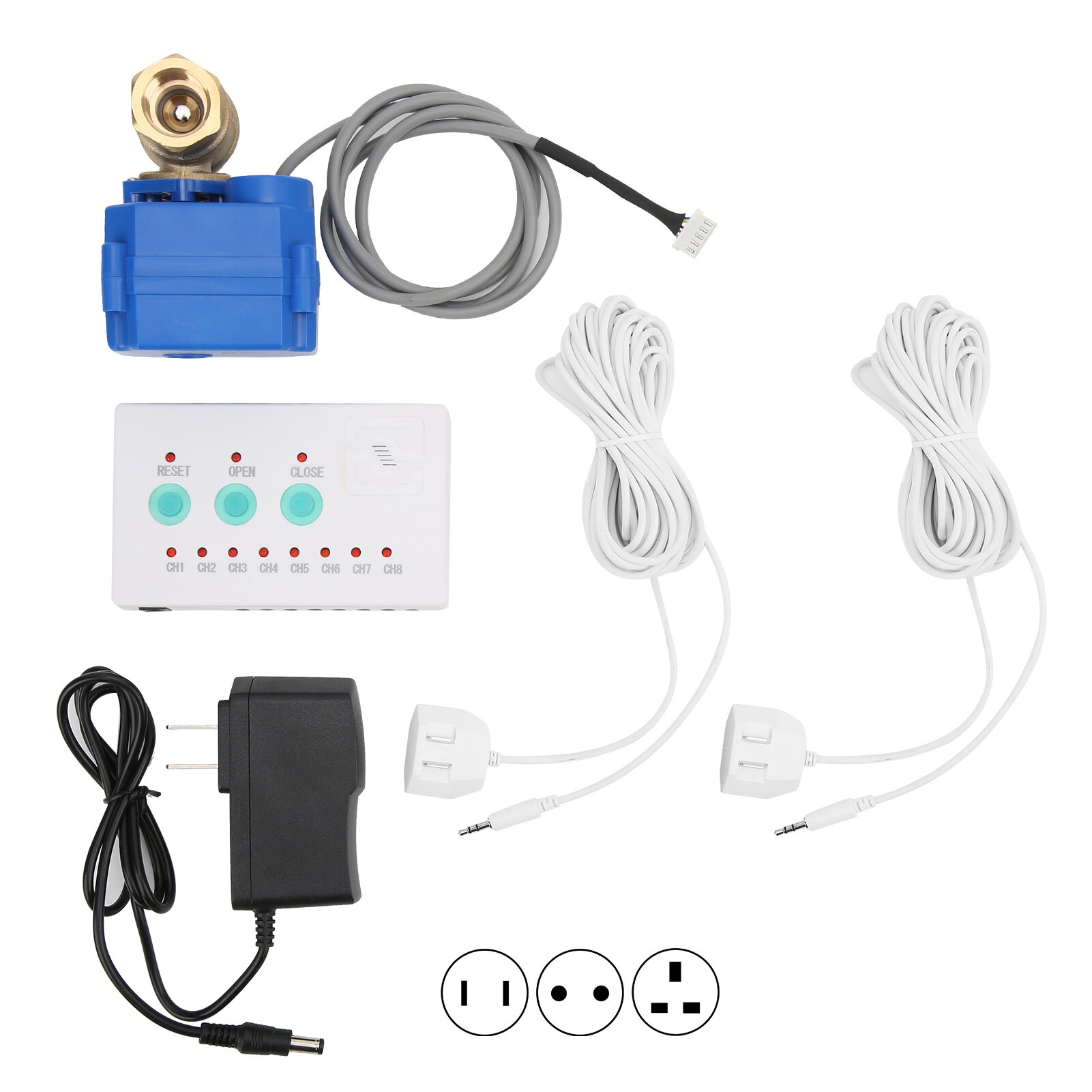 Датчик протекания воды 1 клапан 2 Way Audible Targe System System
