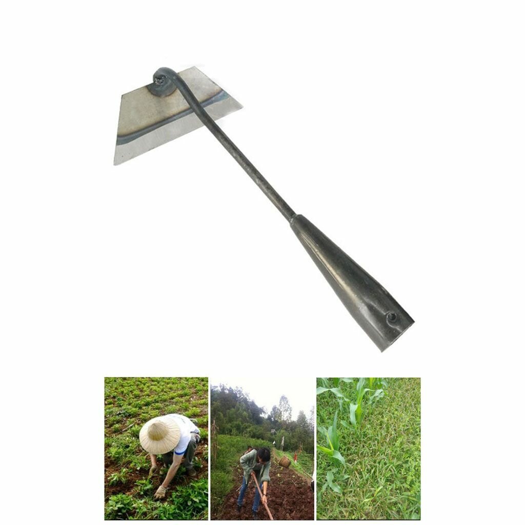 Садовая ручная мотыга из марганцовистой стали, полностью закаленная полая сталь для прополки, рыхления, посадки на заднем дворе