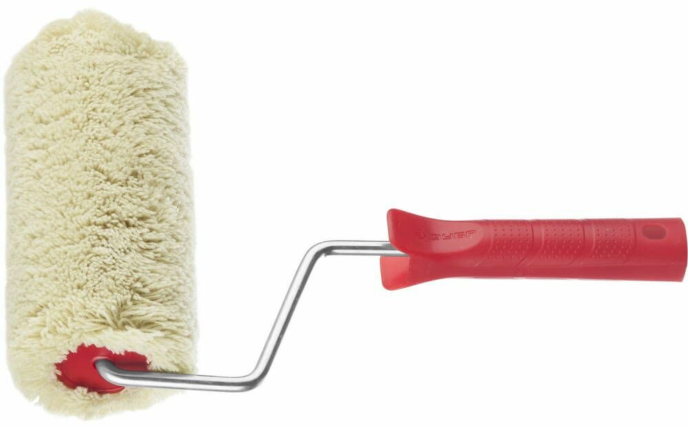 Малярный валик ЗУБР синтекс, 58 х 240 мм, бюгель 8 мм, полиакрил, ворс 18 мм, все виды ЛКМ 03506-25