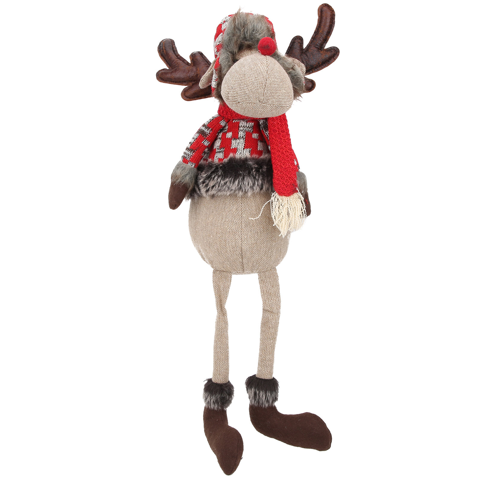 Мягкая плюшевая рождественская кукла с изображением лося, детская милая плюшевая игрушка с изображением лося, украшение дома, детский подарок #1