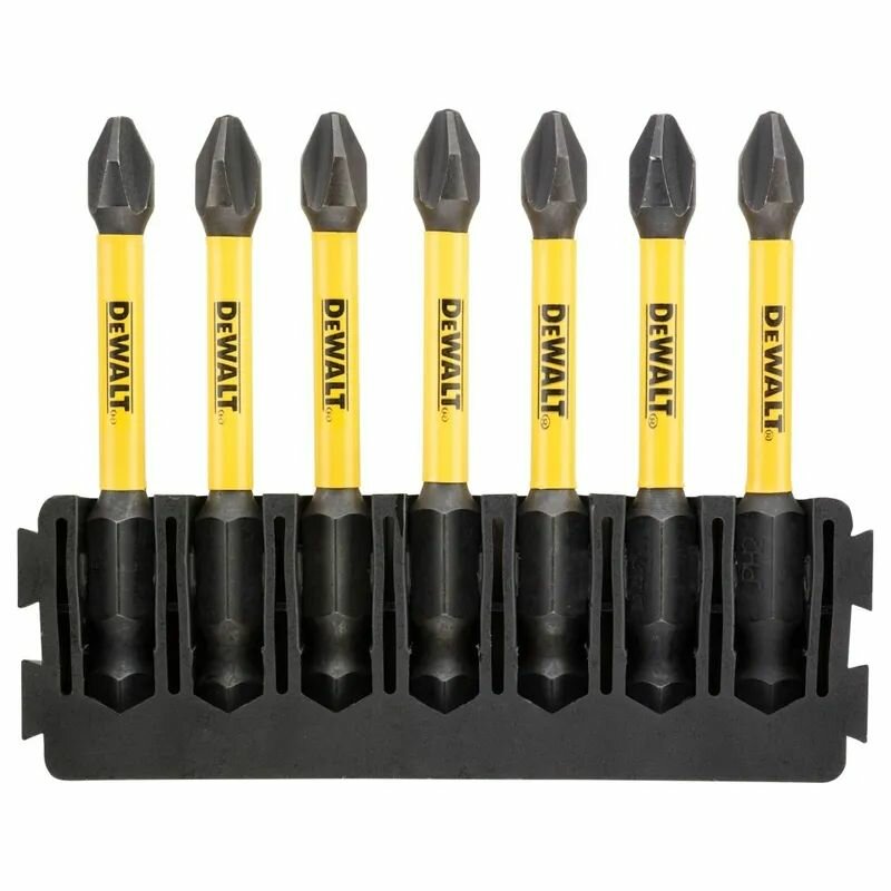 DeWalt Набор бит 7 ШТ. 57 ММ PH2 BAR FLEXTORQ DT70817-QZ , шт