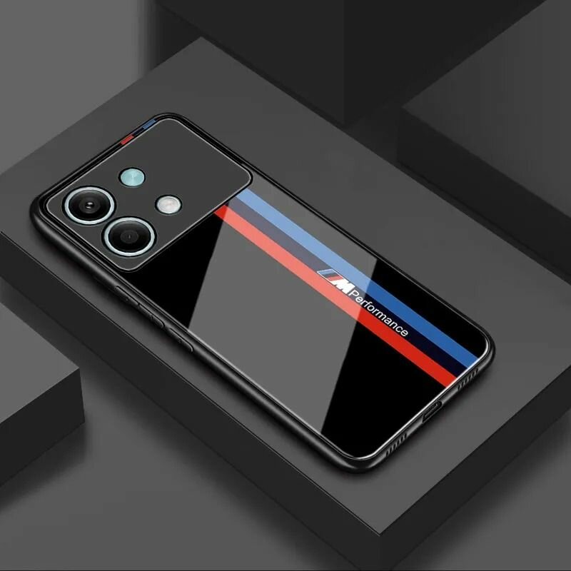 Подходит для Xiaomi Redmi Note 13R Pro 5G / Редми Ноут 13R Про 5 Джи, защитный чехол из материала track glass, защитная оболочка смартфона + подарочное защитное стекло