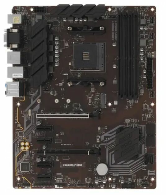 Материнская плата MSI PRO B550-P GEN3 (PRO B550-P GEN3) - AM4, AMD B550, 4хDDR4-3200 МГц, 2хPCI-Ex16, 1хM.2, Standard-ATX